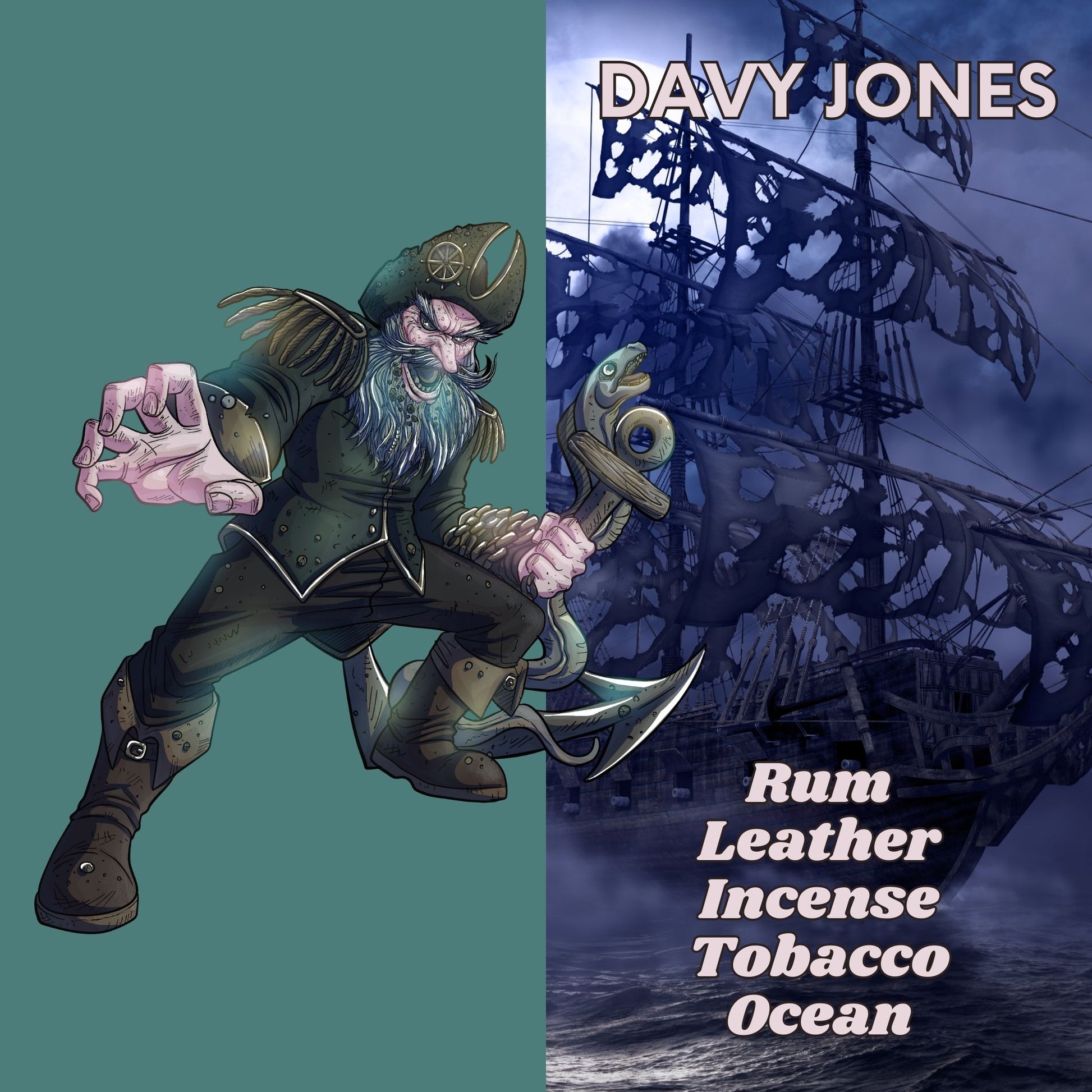 Davy Jones - Rum, Leather, Incense, Tobacco, Ocean – Mythical Beards